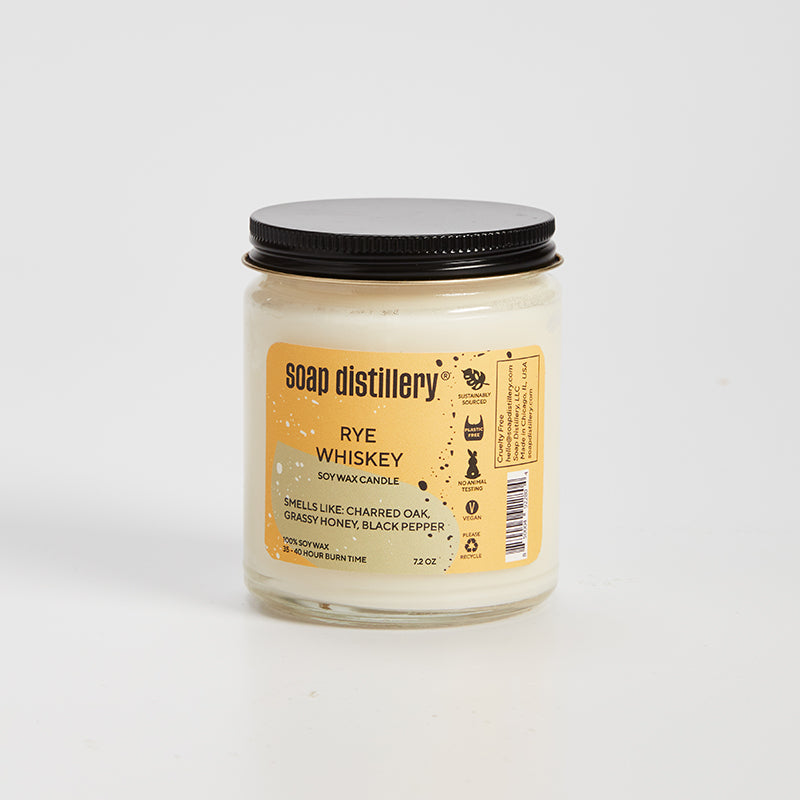 Rye Whiskey Soy Wax Candle – Soap Distillery